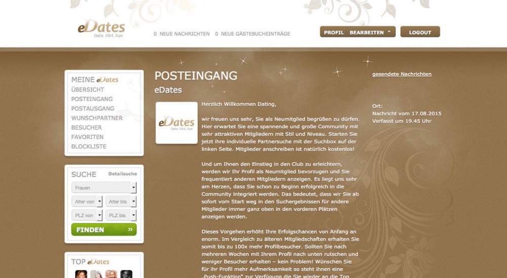 eDates • 2025 • Test, Kosten & Erfahrungen